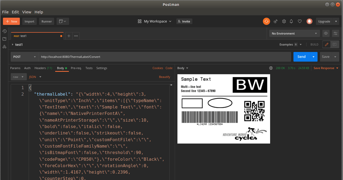 Neodynamic ThermalLabel Web API for Docker released