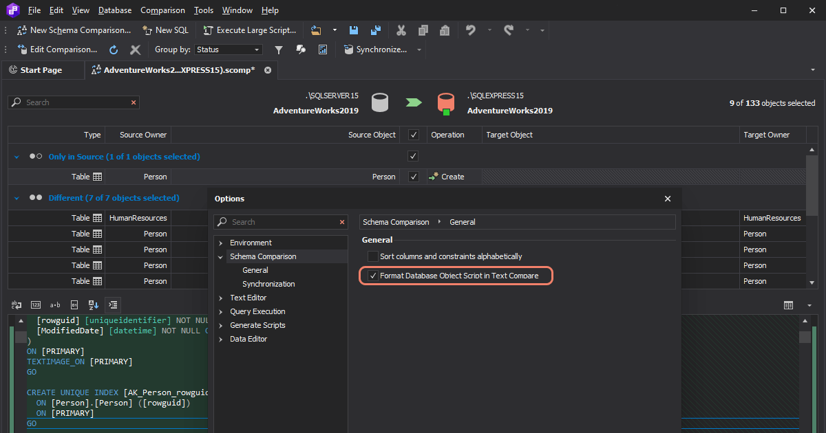 dbForge Schema Compare for SQL Server V5.1.71