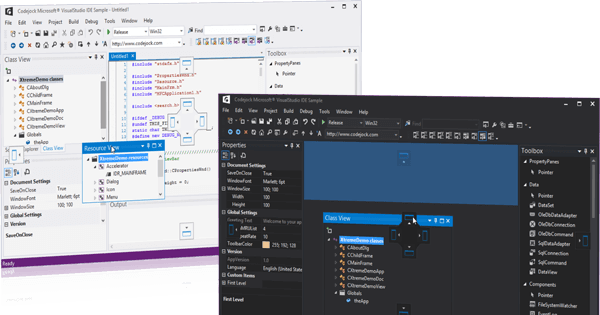 Codejock Docking Pane Visual C++ MFC v20.0.0