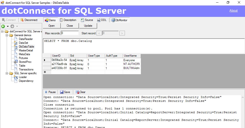 dotConnect for SQL Server V3.0.568