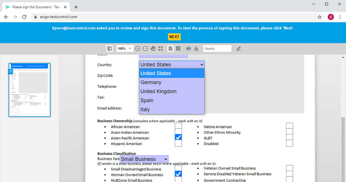 Actualización de TX Text Control .NET Server for ASP.NET
