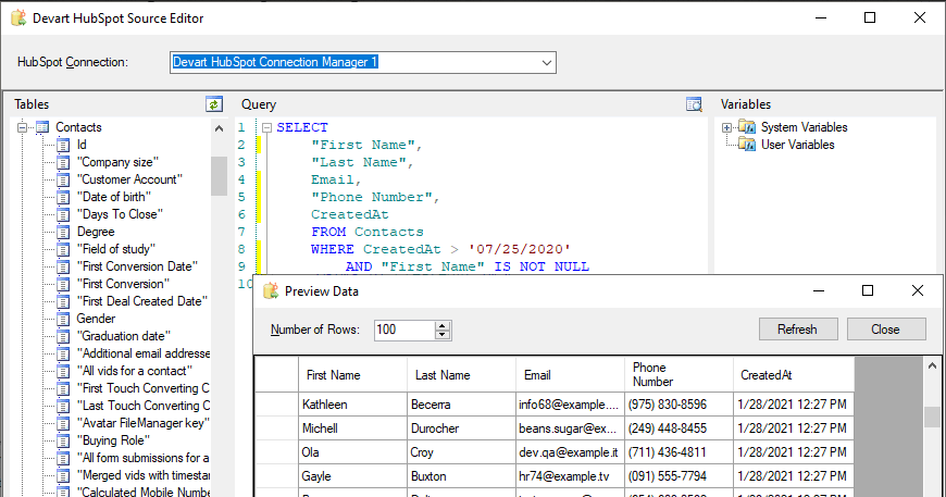 Devart SSIS Data Flow Components for HubSpot released
