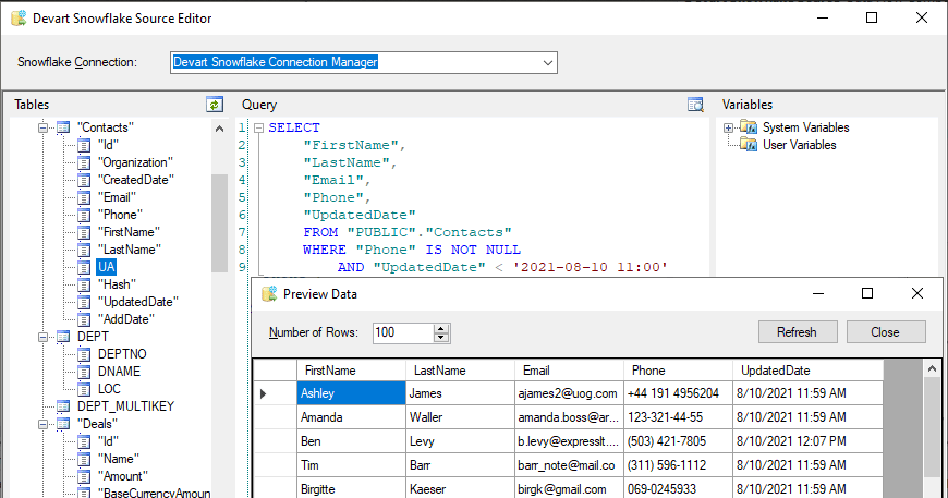 Devart Ssis Data Flow Components For Snowflakeがリリースされました