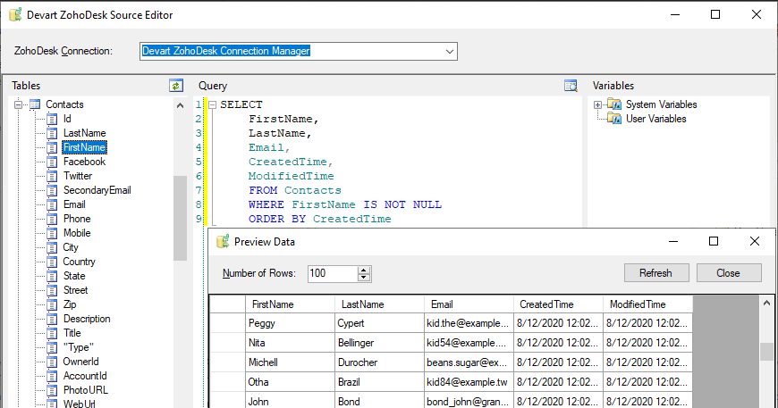 Lançamento do Devart SSIS Data Flow Components for Zoho Desk