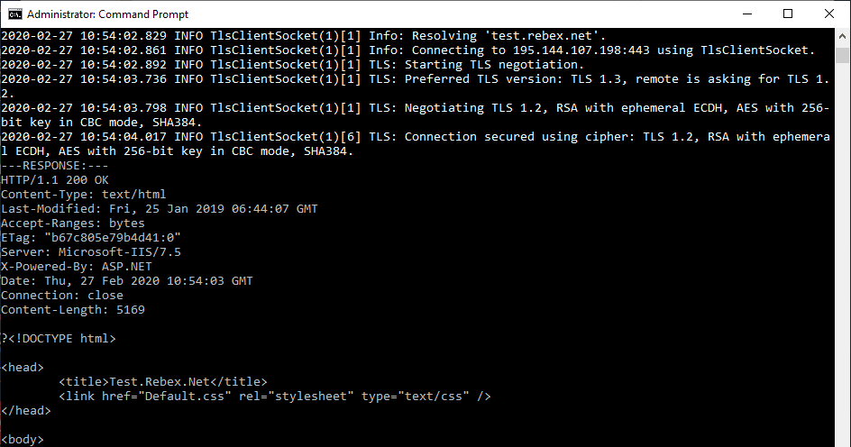 Rebex TLS for .NET R5.6