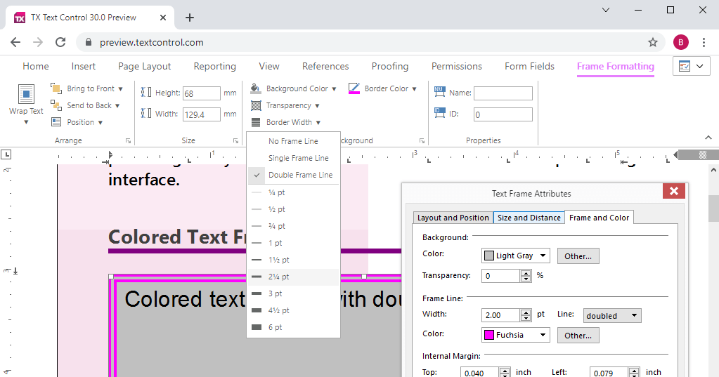 TX Text Control .NET for WPF Professional 30.0