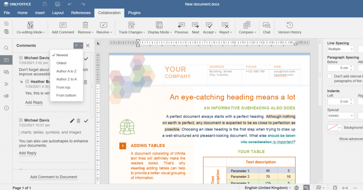ONLYOFFICE Docs Enterprise Edition with Jira Connector v7.0