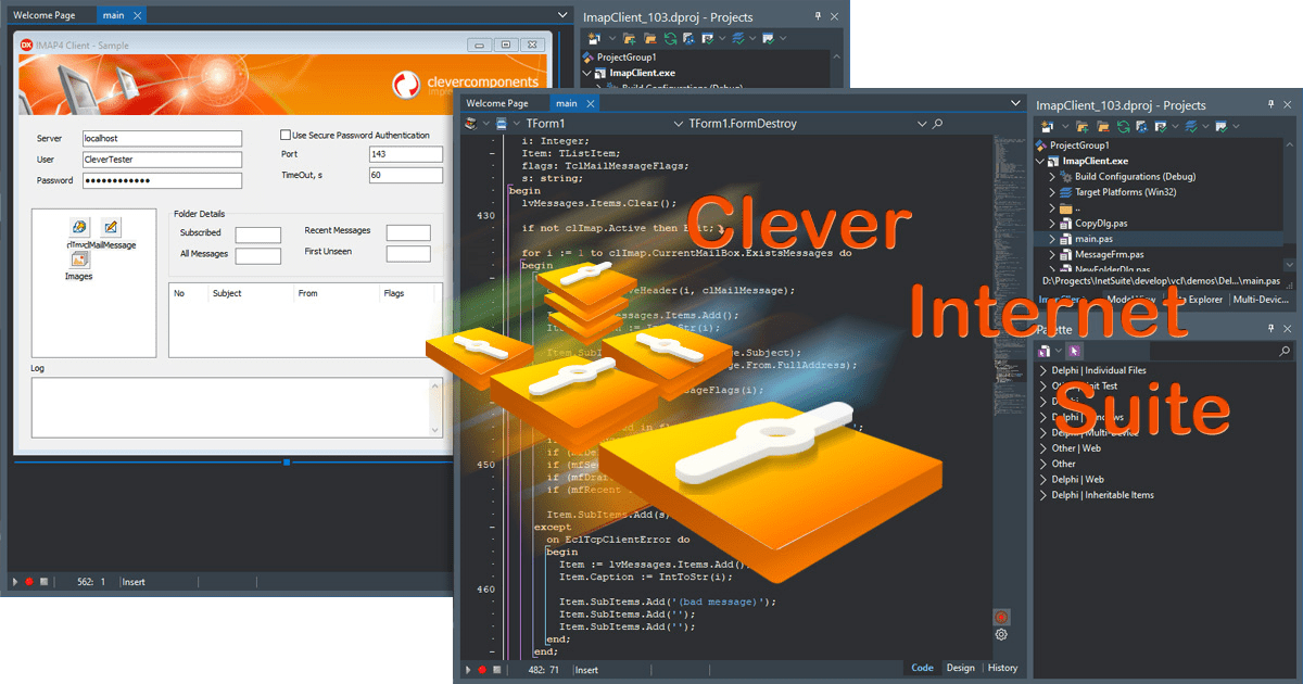 Clever Internet Suite for Delphi, C++Builder V10.2.939.0