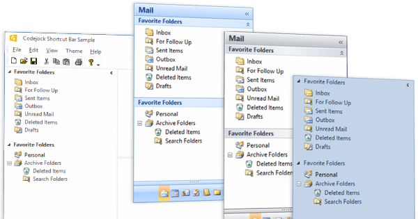 Codejock Shortcut Bar Visual C++ MFC v20.3.0