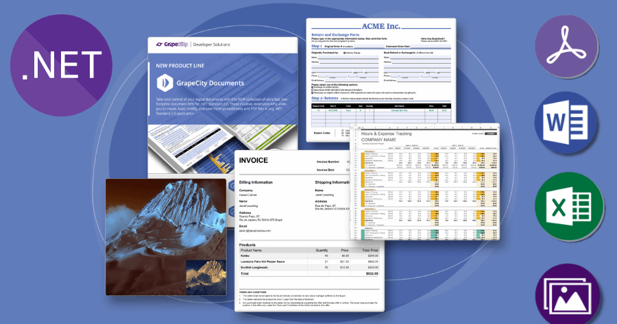 GrapeCity Documents .NET Bundle 6.2.0