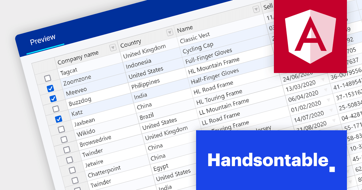 Handsontable Adds Angular 16 Support