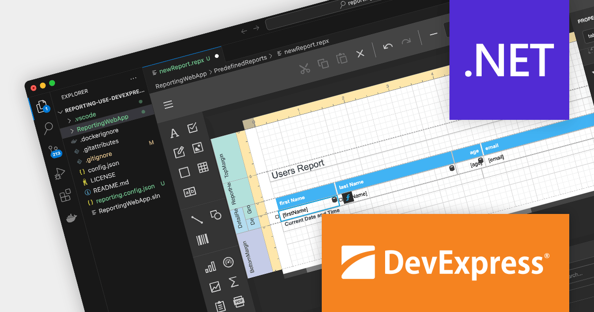 .NET でのレポートの生成および macOS と Linux への展開