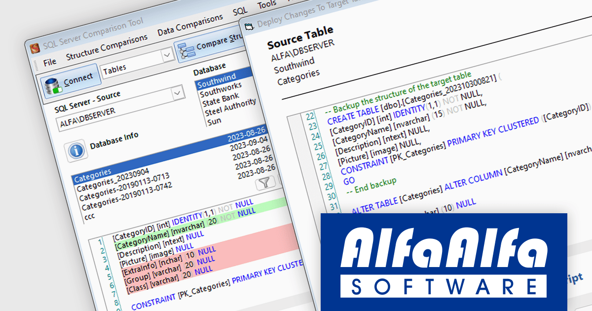 SQL Database 변경사항을 쉽게 비교하고 배포할 수 있습니다