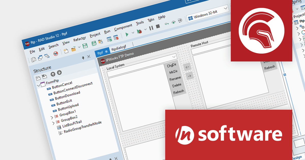 用 /n software 在 RAD Studio 12 Athens 中构建通信应用程序