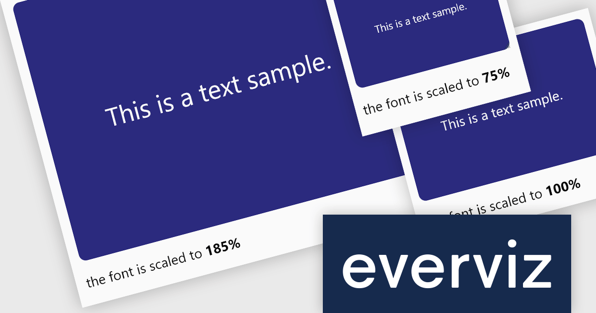 Enhance Visualizations with Dynamic Font Scaling Enhance Visualizations with Dynamic Font Scaling