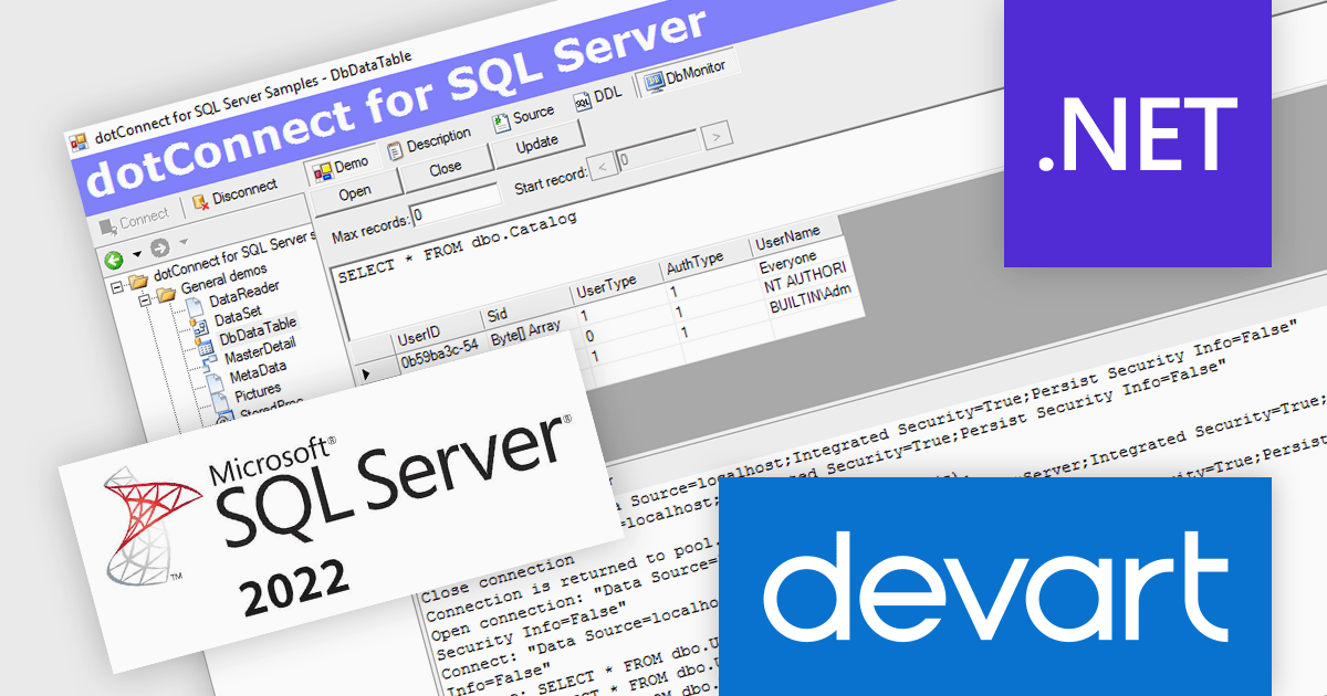 .NETアプリをSQL Server 2022に接続