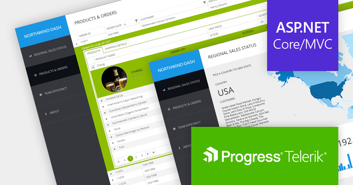Telerik Separates ASP.NET Core and MVC Suites