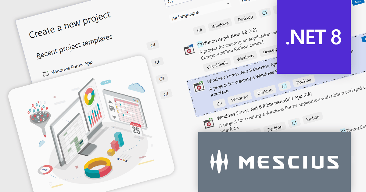 ComponentOne Products Now Support .NET 8