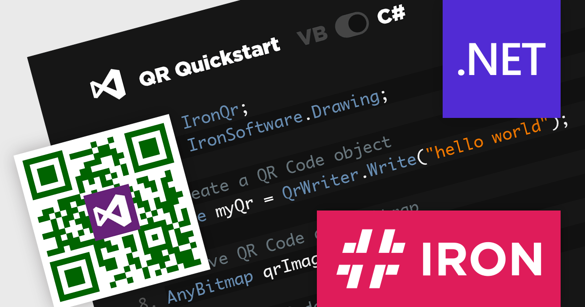 Generate and Read QR Codes in .NET Apps