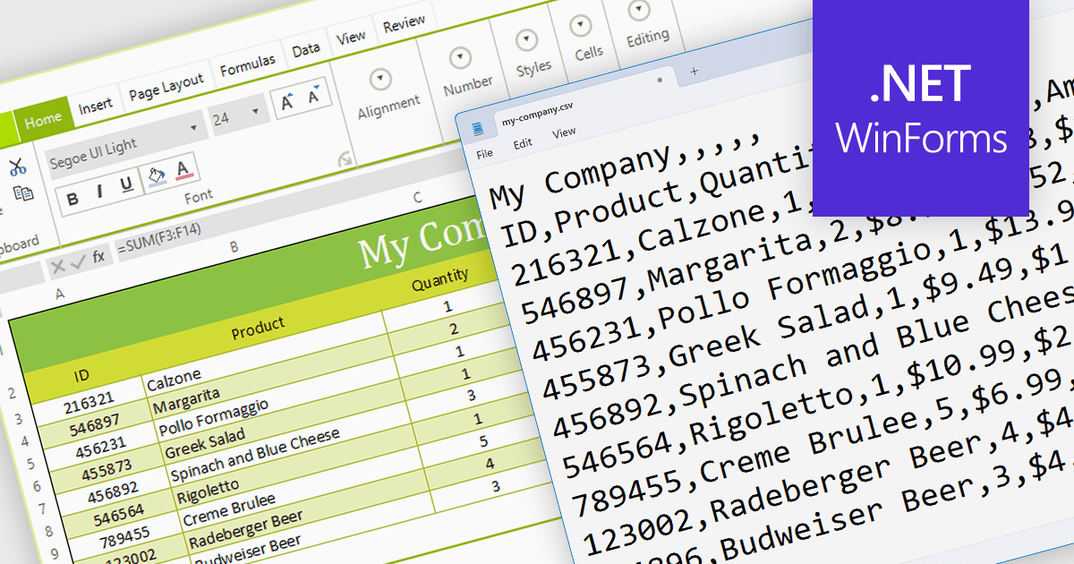 Export Spreadsheets to CSV in WinForms Apps Export Spreadsheets to CSV in WinForms Apps