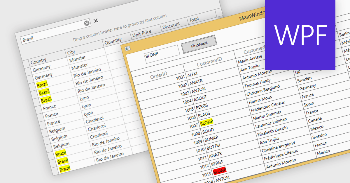 Easily Find Relevant Data in WPF Grid Apps