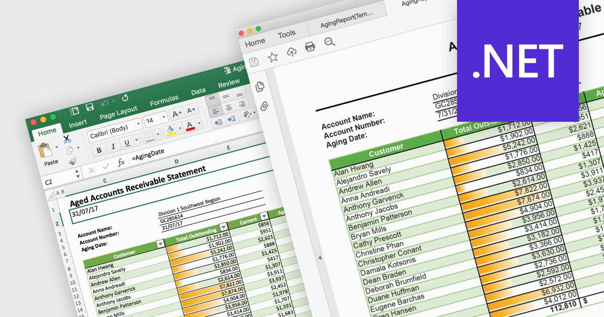 Export Spreadsheets to PDF in .NET Export Spreadsheets to PDF in .NET