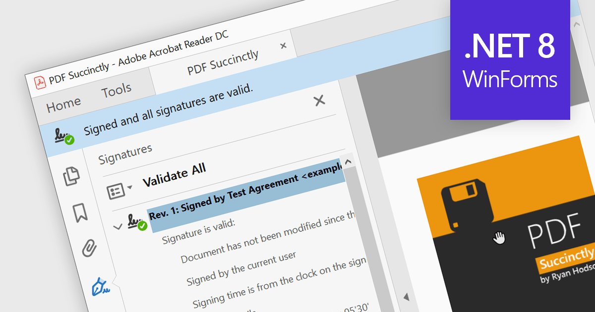 Add Secure PDF Signing to .NET 8 WinForms Apps