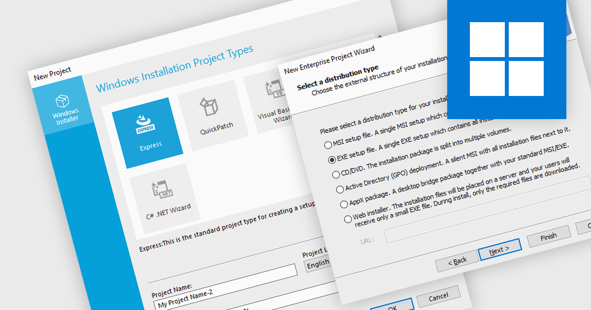 Streamline Installer Creation with New Project Wizards