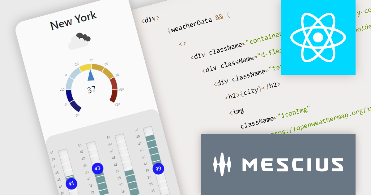 Créez une application météo React avec les jauges Wijmo