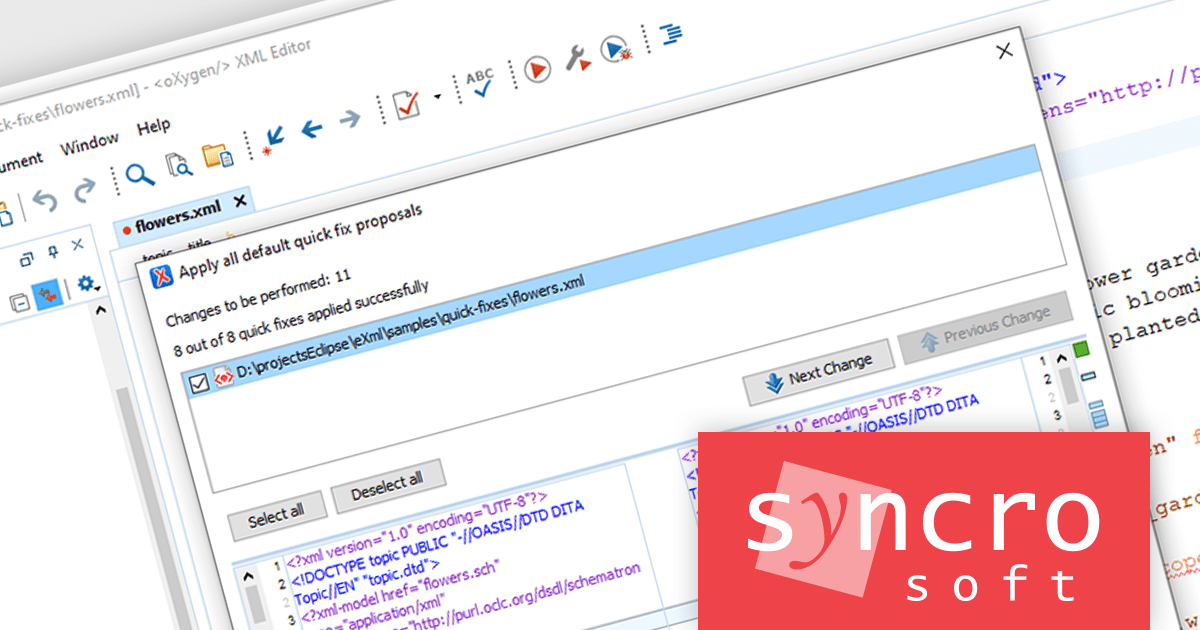 Fix All Detected XML Errors with a Single Click