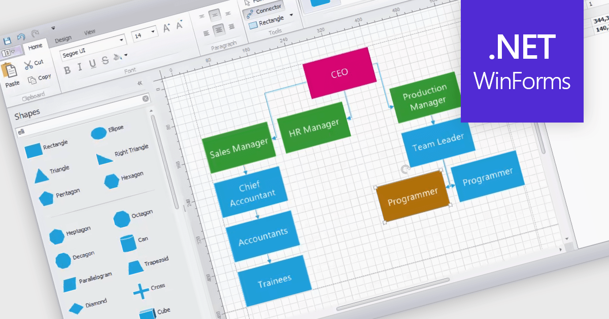 Create Diagrams in Your WinForms Apps