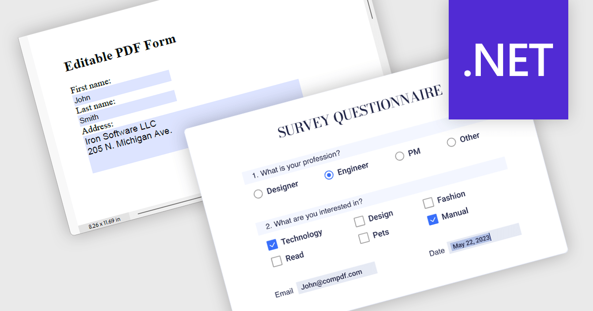 Add PDF Form Editing to Your .NET Application