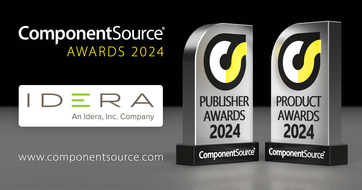 IDERAがComponentSourceの賞を5つ受賞
