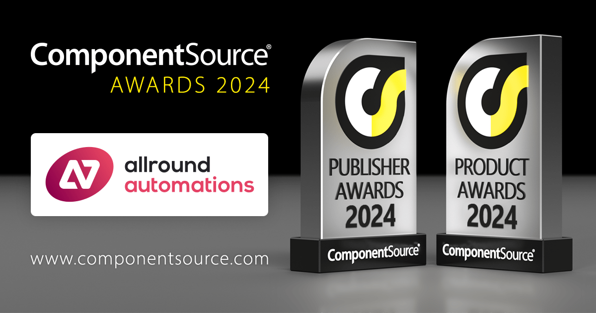 Allround Automations Wins Two ComponentSource Awards