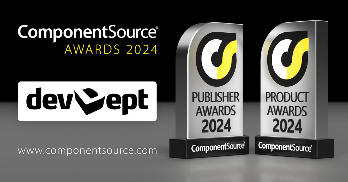 devDept Software ganha dois prêmios ComponentSource