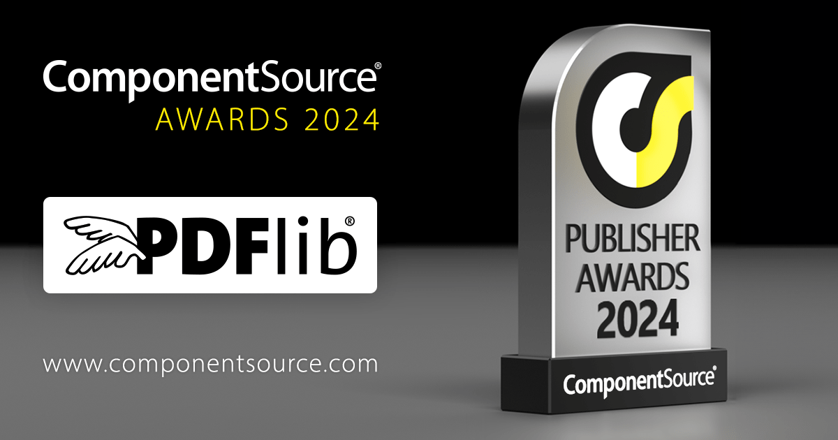 PDFlib ganha prêmio ComponentSource