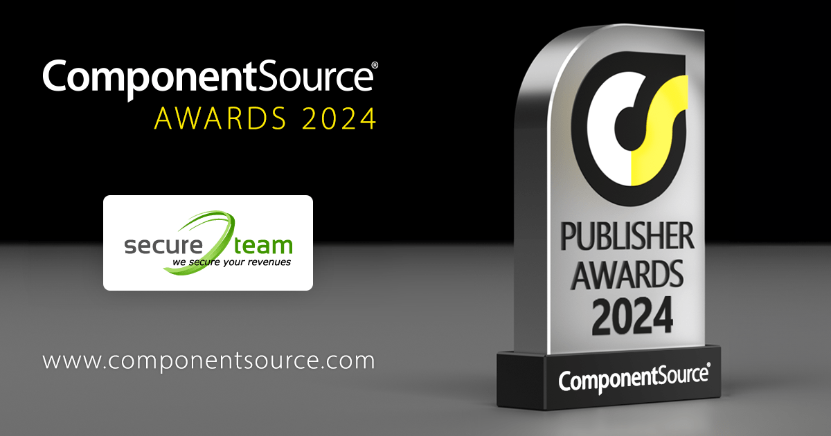 SecureTeamがComponentSourceの賞を受賞