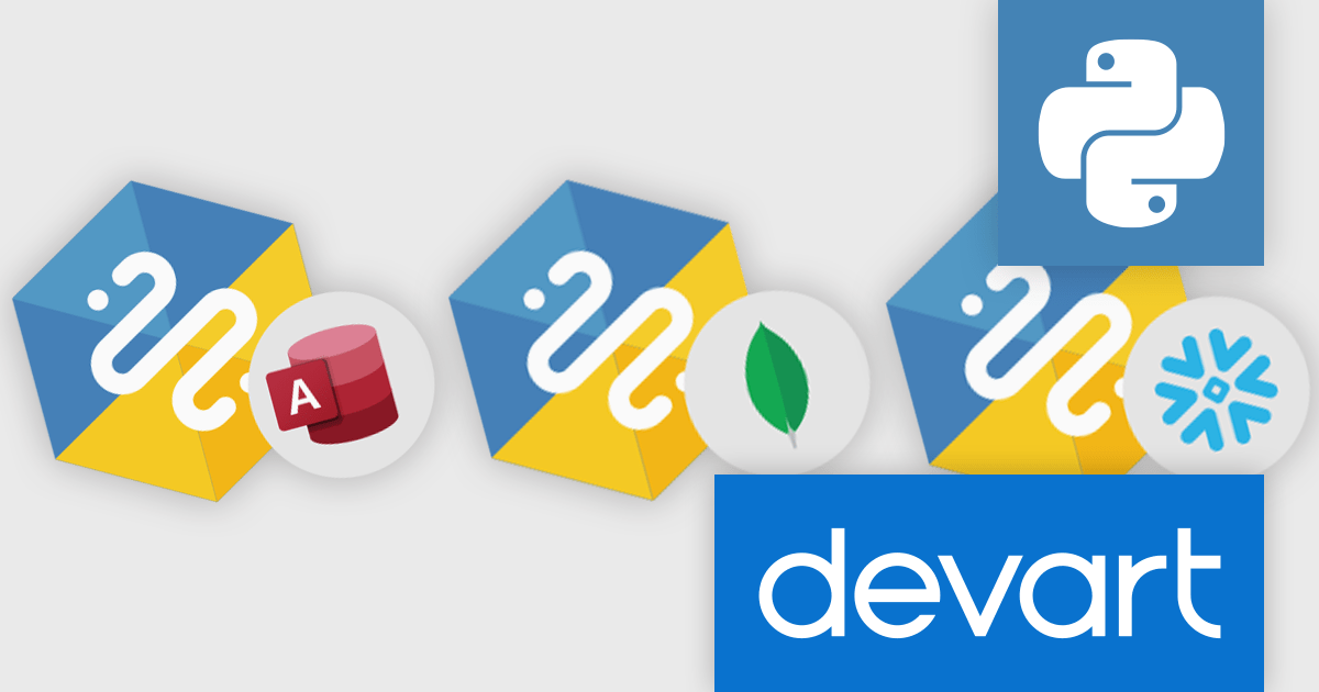 PythonをAccess、MongoDB、Snowflakeに接続