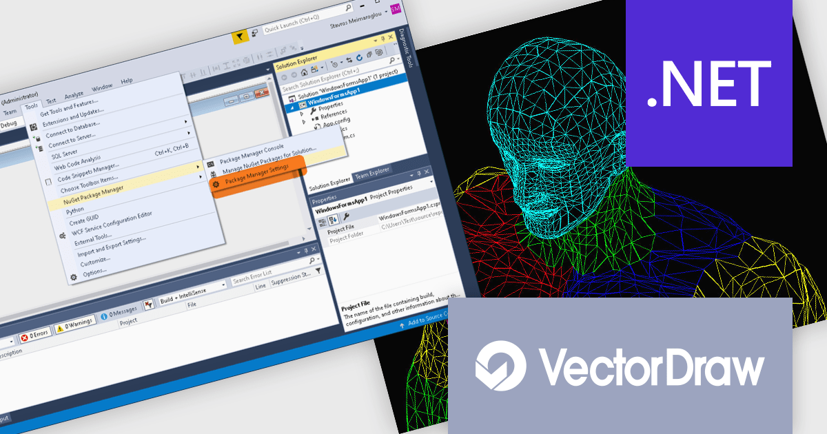 Add 2D/3D Graphics to .NET Managed Applications