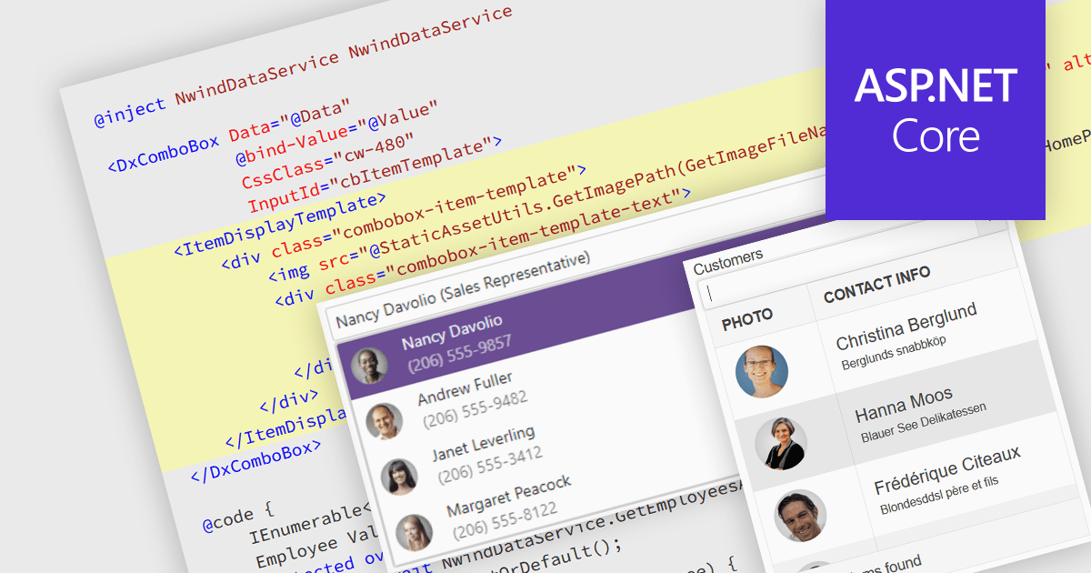 Visually Enhance Data Selection in ASP.NET Core