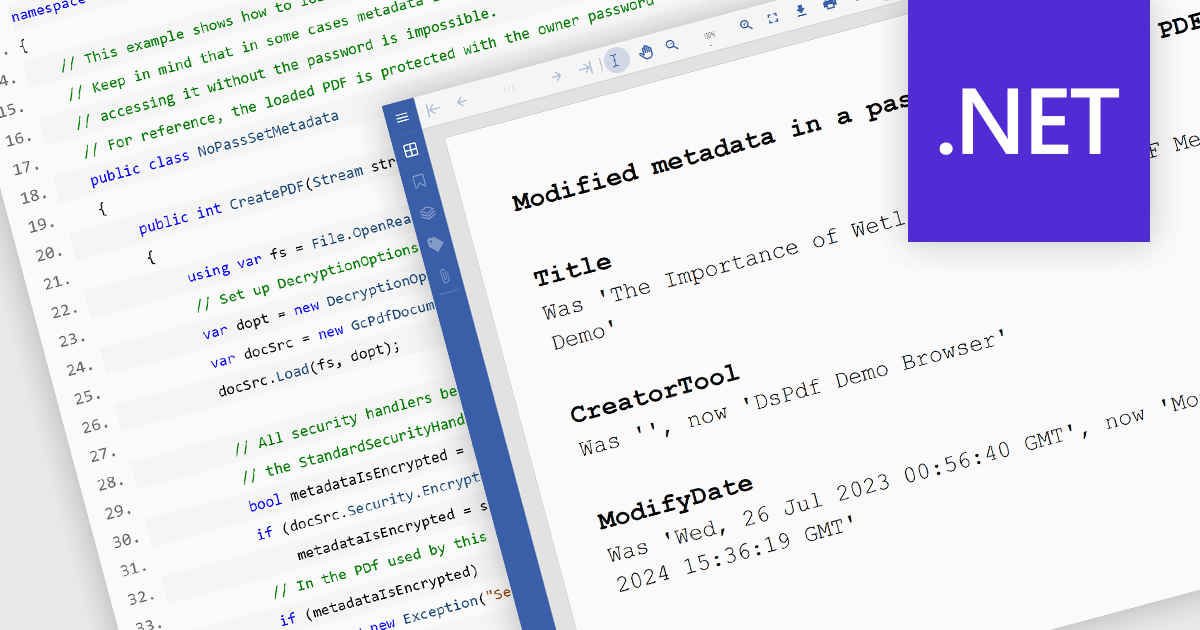 Improve PDF Search Functionality via Metadata