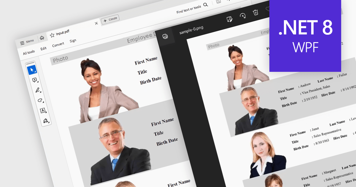 Convert PDF Pages to Images in .NET 8 WPF Apps