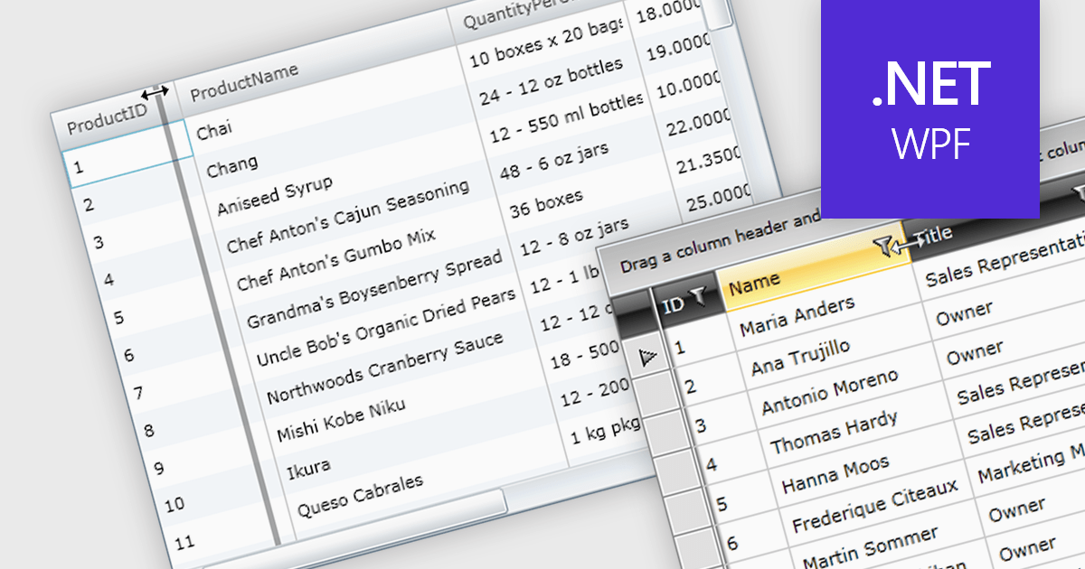 Let Users Tailor Your Grid by Resizing Columns Let Users Tailor Your Grid by Resizing Columns