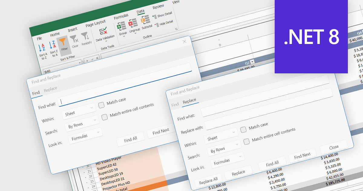 Enhance Data Management in .NET 8 Spreadsheets
