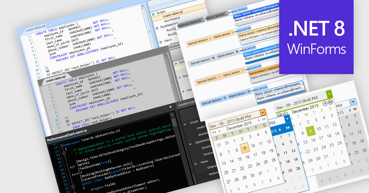 .NET 8 WinForms 앱에서 테마 데이터 편집기를 활용하세요