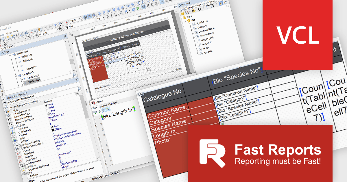 Design Reports with Real-Time Table Editing