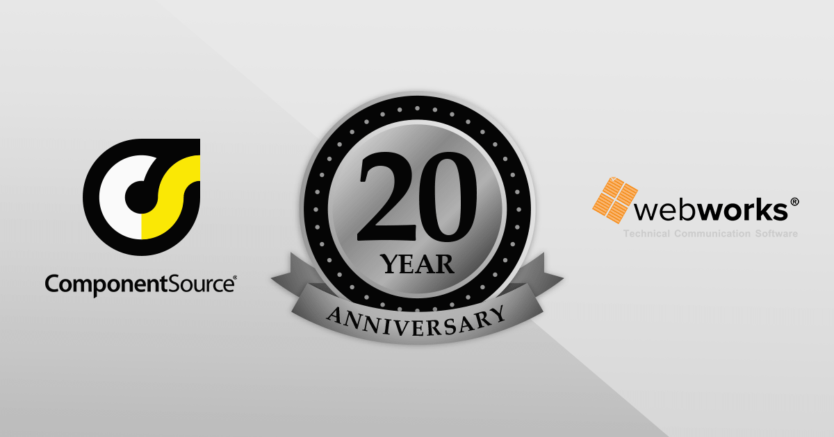 ComponentSource Celebrates 20 Year Partnership with Quadralay Corporation