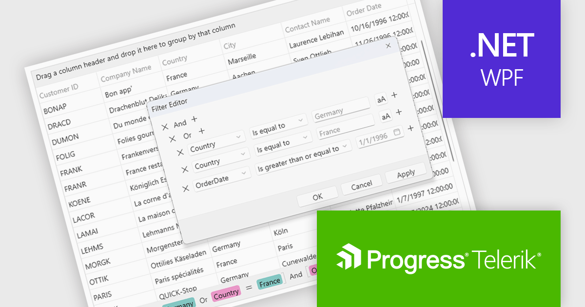 Create Filter Expressions With Intuitive Filtering