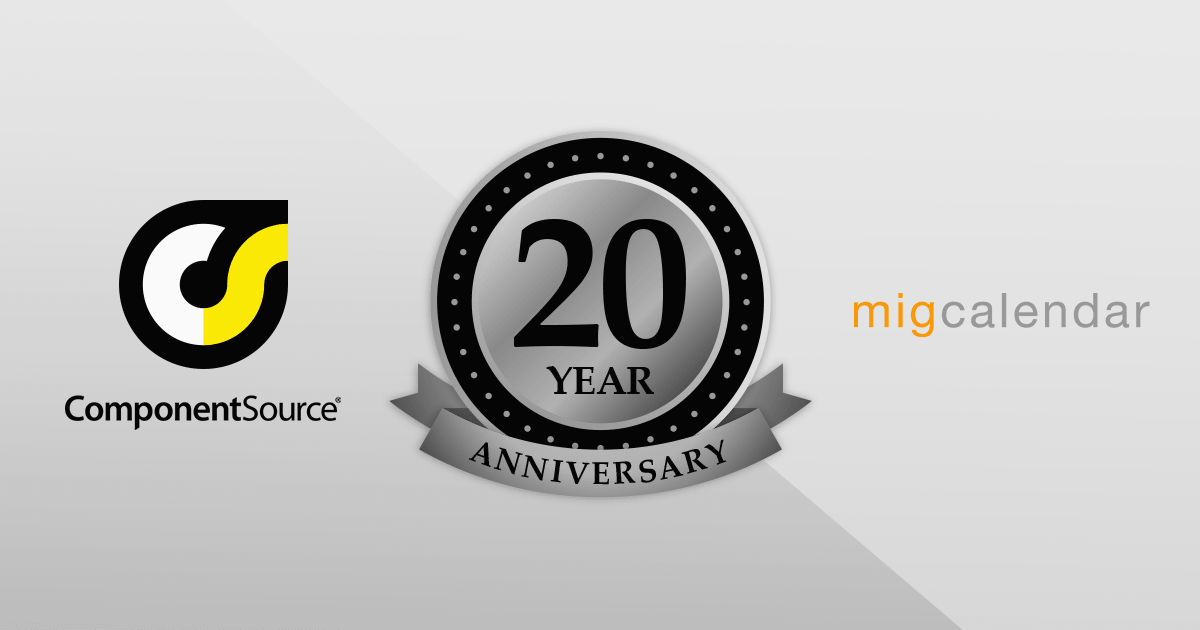 ComponentSource 庆祝与 MiG InfoCom 合作 20 周年