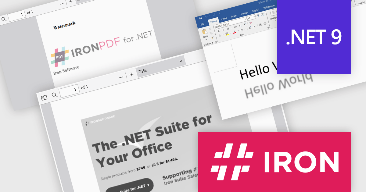 Iron SoftwareがMicrosoft .NET 9の完全サポートを追加